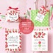 Editable Strawberry Birthday Backdrop Welcome Banner Instant - Etsy