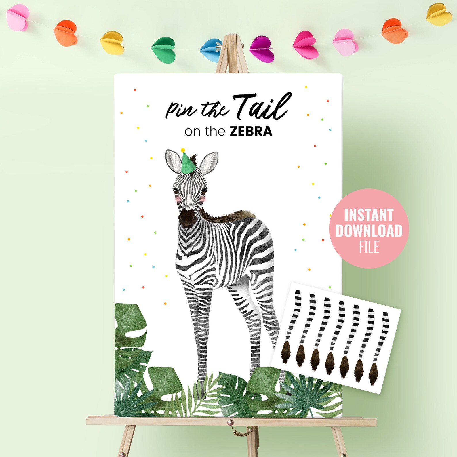 Printable Pin the Tail Birthday Party Game Instant Download - Etsy