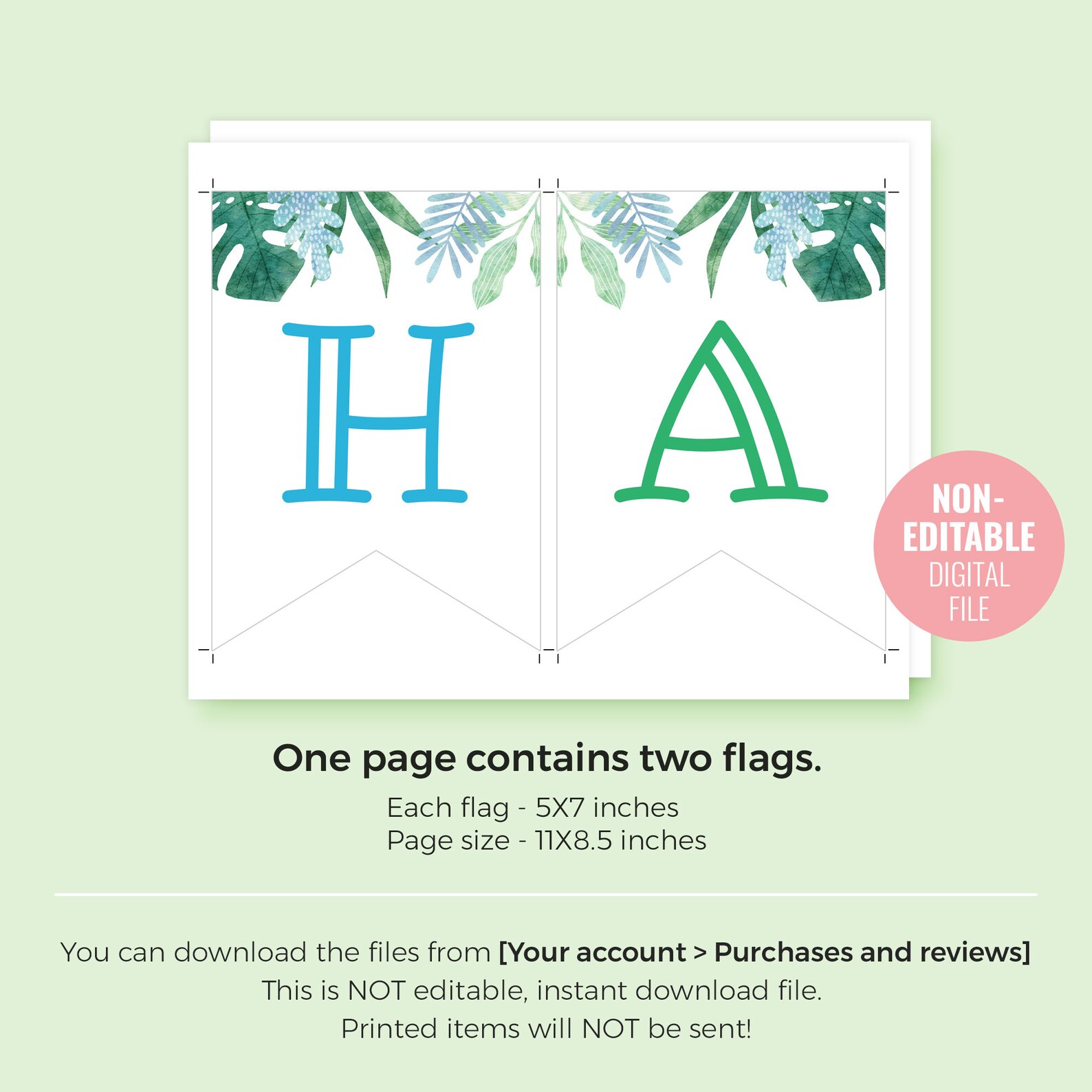 Printable Dinosaur Happy Birthday Banner Template Instant - Etsy