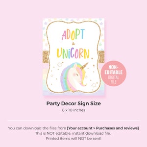 Printable Unicorn Birthday Sign Instant Download Magical - Etsy UK