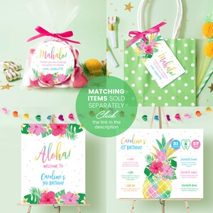 Editable Pineapple Summer Birthday Food Label Template Instant - Etsy