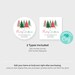 Editable Winter Christmas Party Thank You Favor Tag Template Instant ...