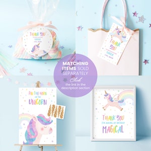 Editable Unicorn Custom Name Birthday Banner Instant Download - Etsy