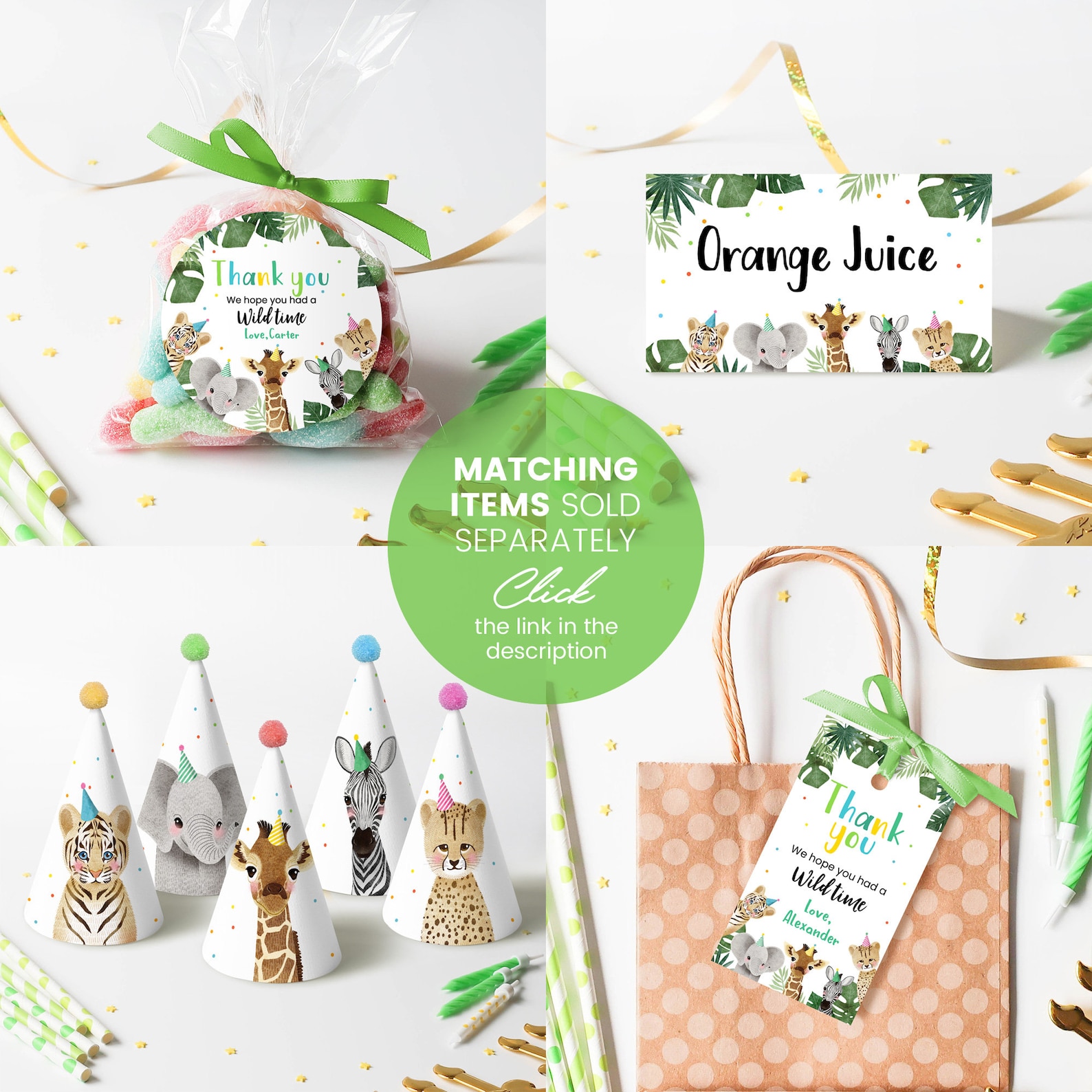 Printable Party Animals Birthday Sign Instant Download Jungle - Etsy