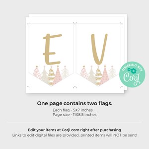 Editable Winter Wonderland Custom Banner Snow Tree Digital - Etsy