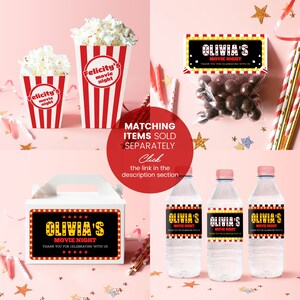 Printable Movie Night Birthday Banner Instant Download, Cinema Theme ...
