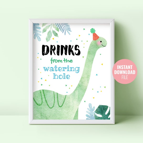 Printable Dinosaur Birthday Signs - Etsy