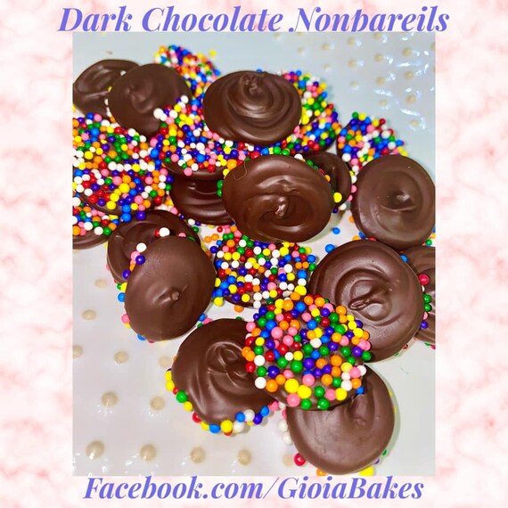 1 Lb. Hand Made Chocolate Nonpareils snow Caps Style Made | Etsy