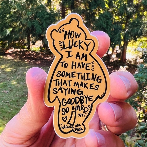 Winnie the Pooh Sticker CLEAR - Etsy