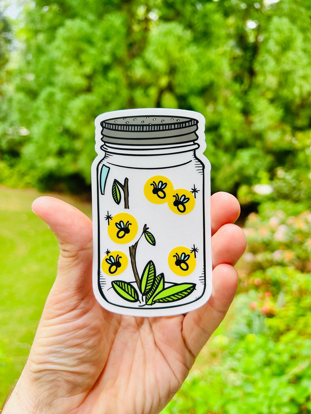 Catching Fireflies {sticker} - Etsy