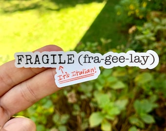 Funny Fragile Stickers | Etsy