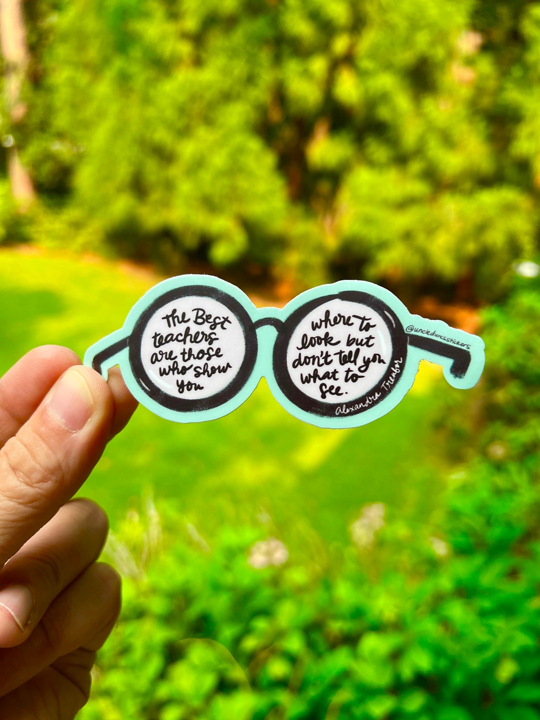 The Best Teachers Show Us Where to Look {sticker} - Etsy