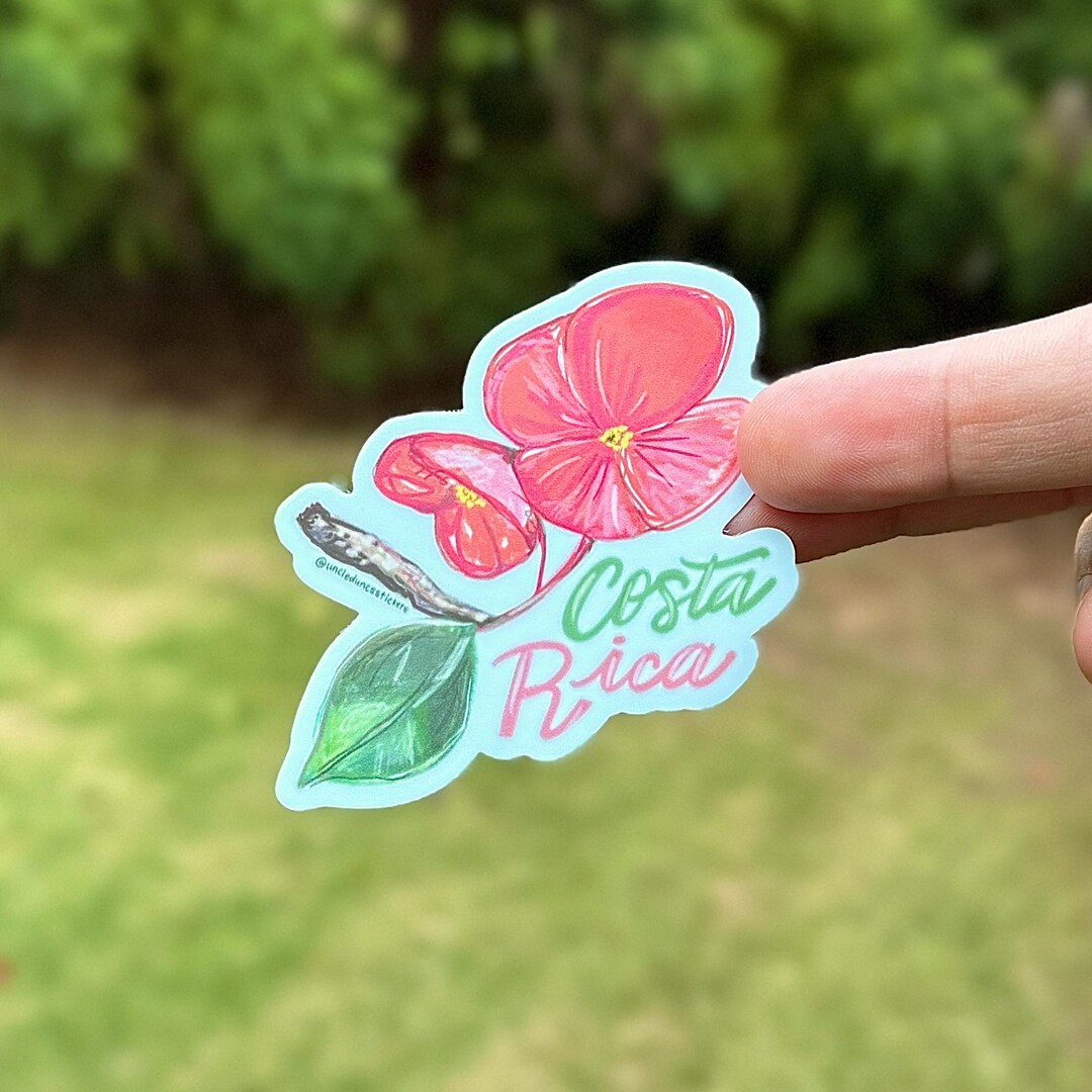 Costa Rican Flower {sticker} - Etsy