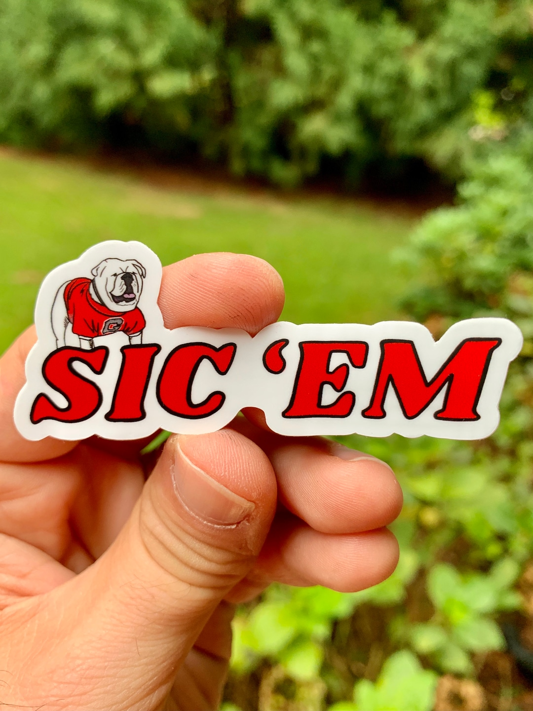 Sic 'em! {sticker} - Etsy