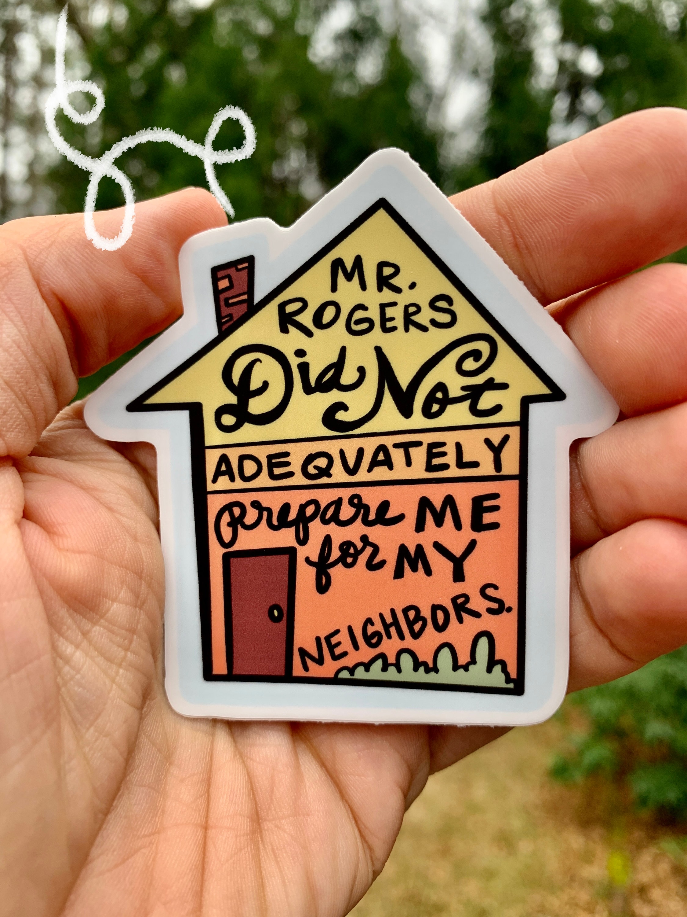 Mr. Rogers sticker - Etsy
