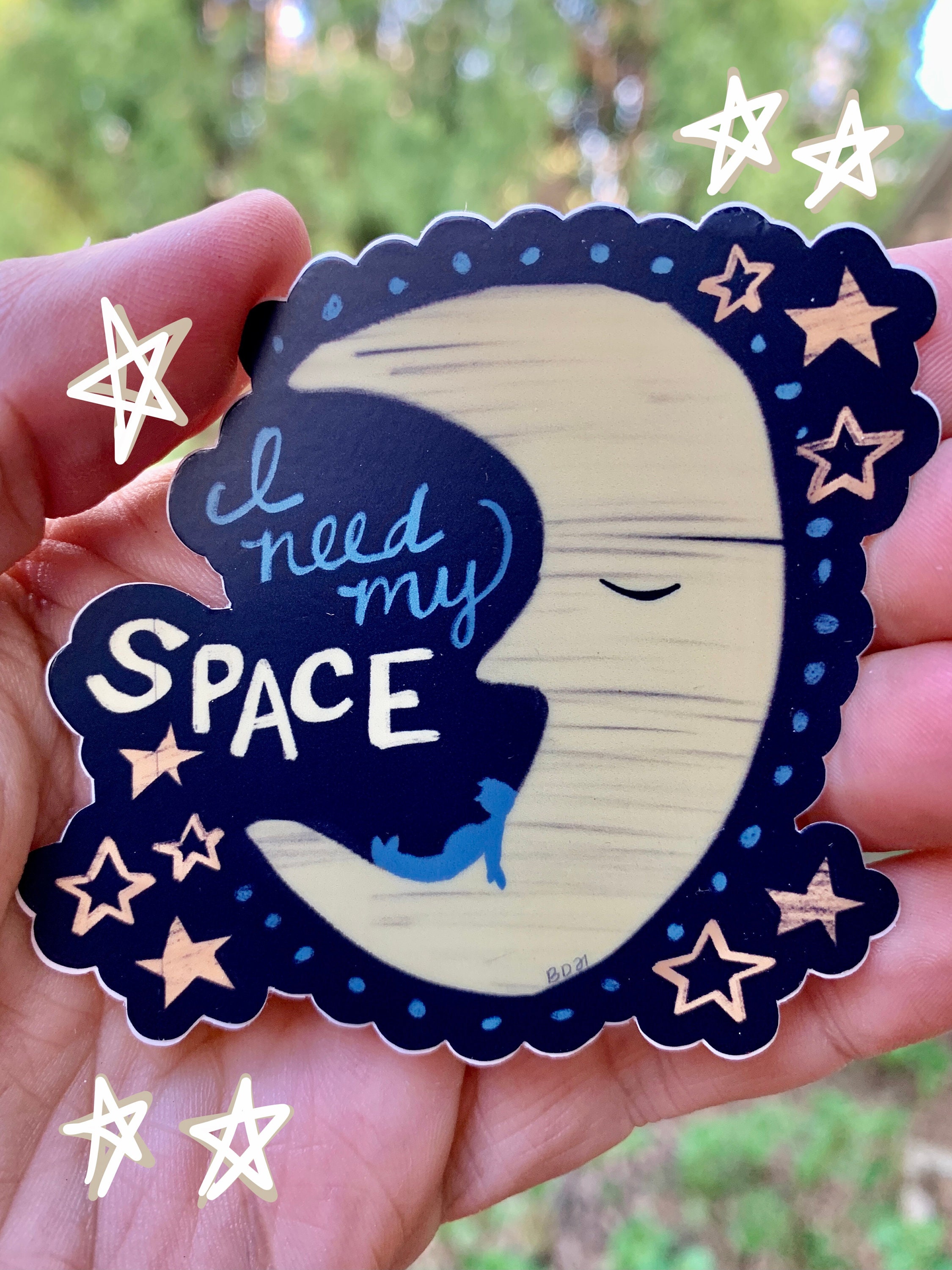 Give Me Space sticker | Etsy