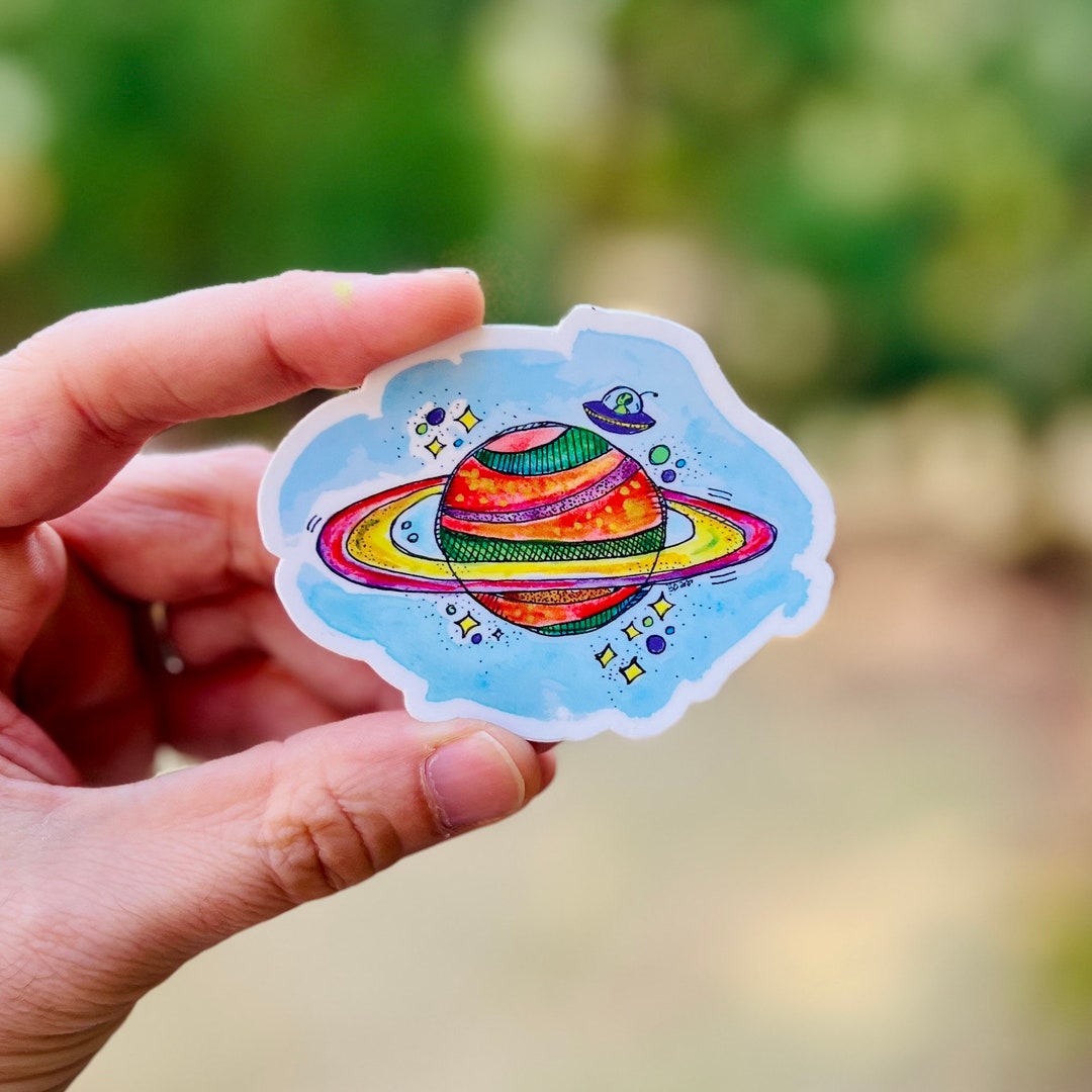Saturn {sticker} - Etsy