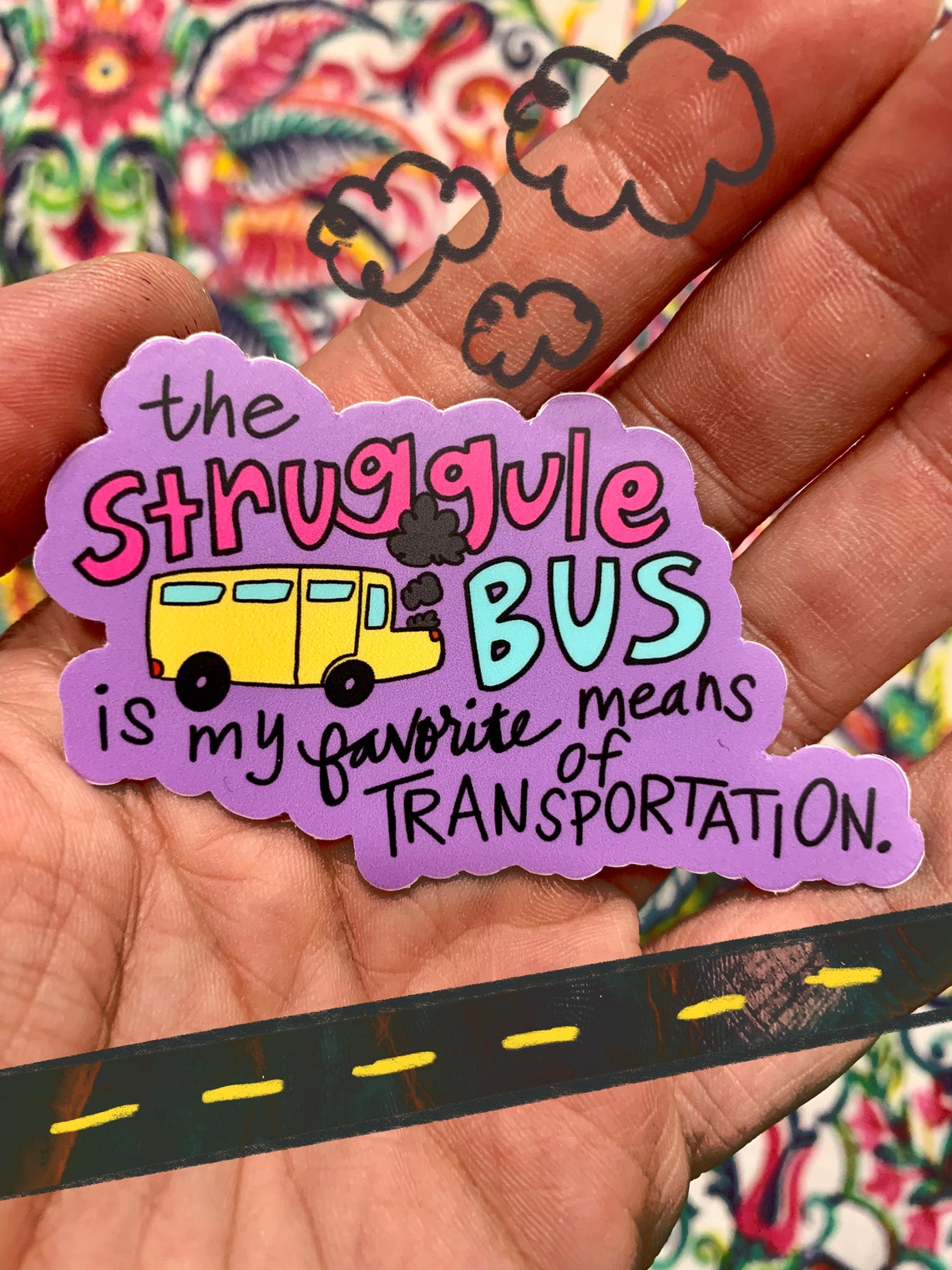 Struggle Bus sticker - Etsy