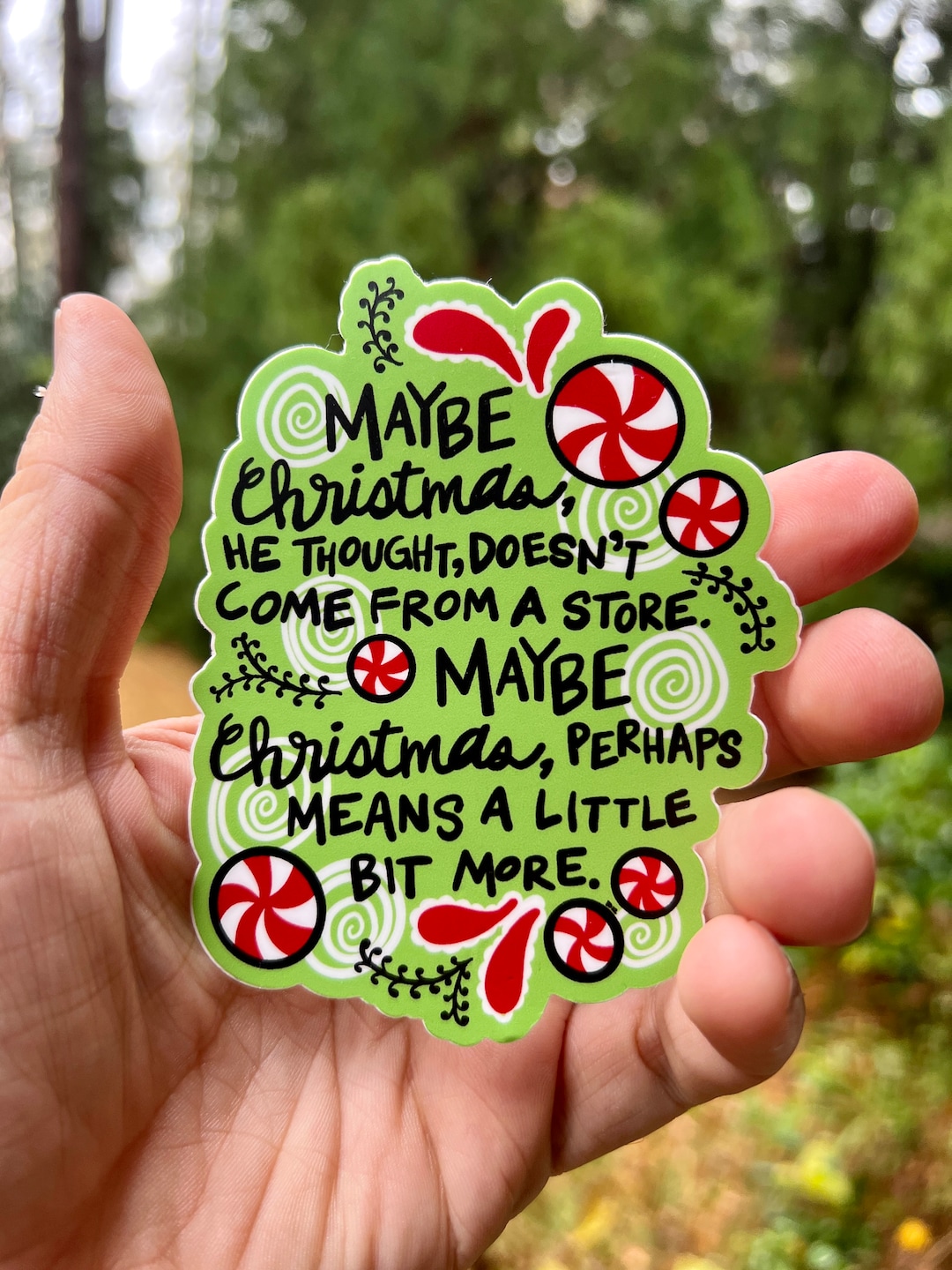 Maybe Christmas Means a Little Bit More {sticker} - Etsy