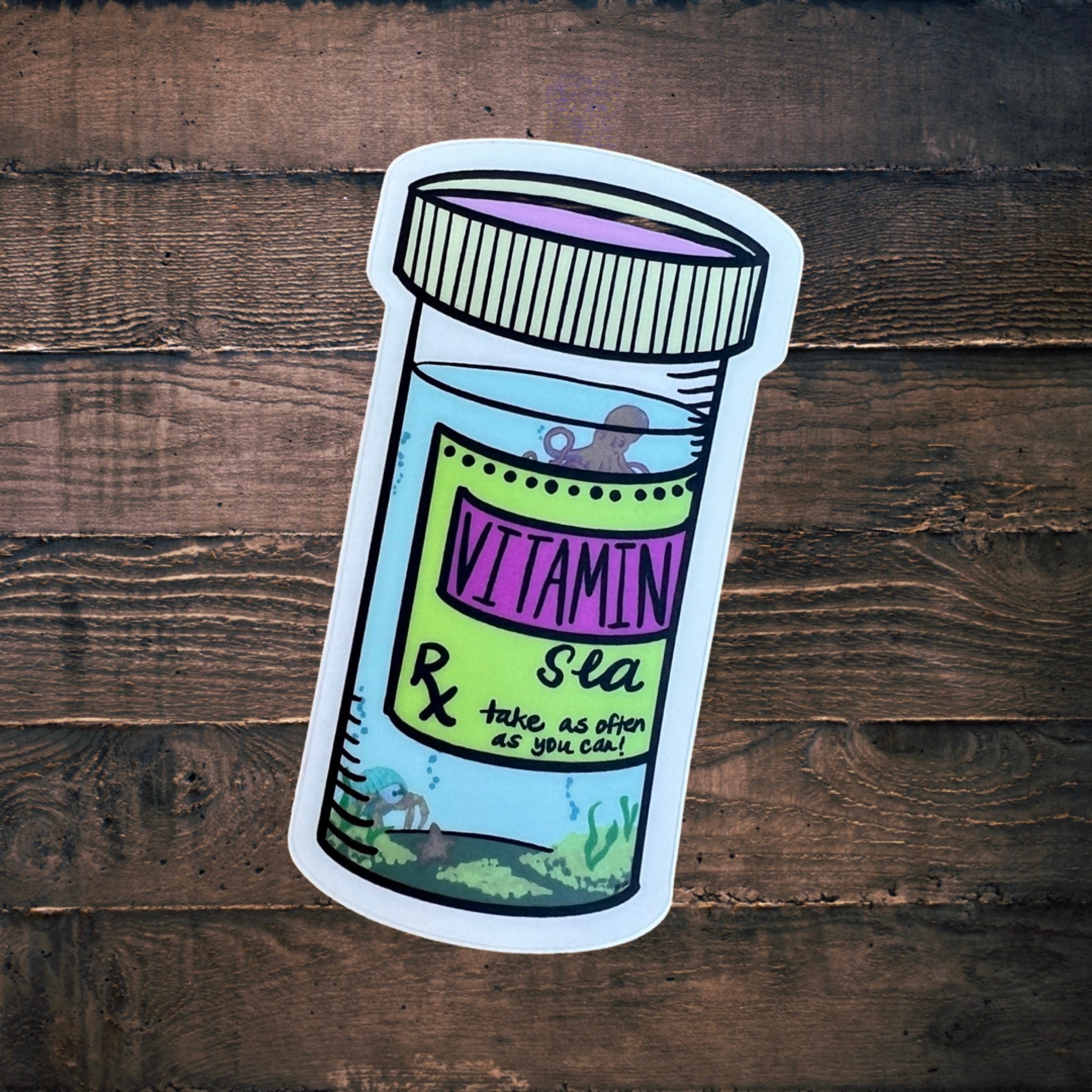 Vitamin Sea sticker - Etsy