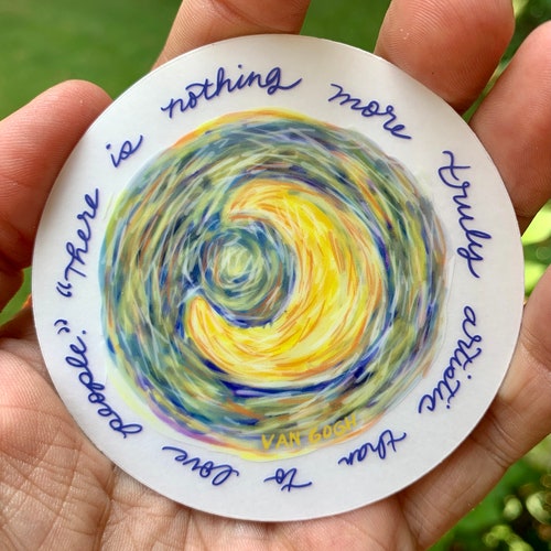 Van Gogh Skeleton Sticker Skull Water Bottle Sticker | Etsy