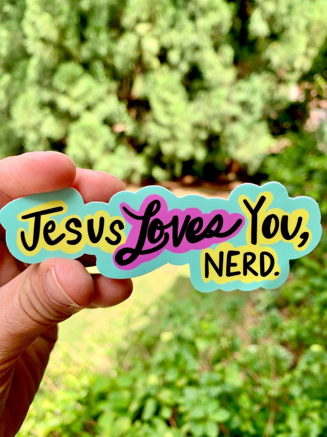 Jesus Loves Nerds {sticker} - Etsy