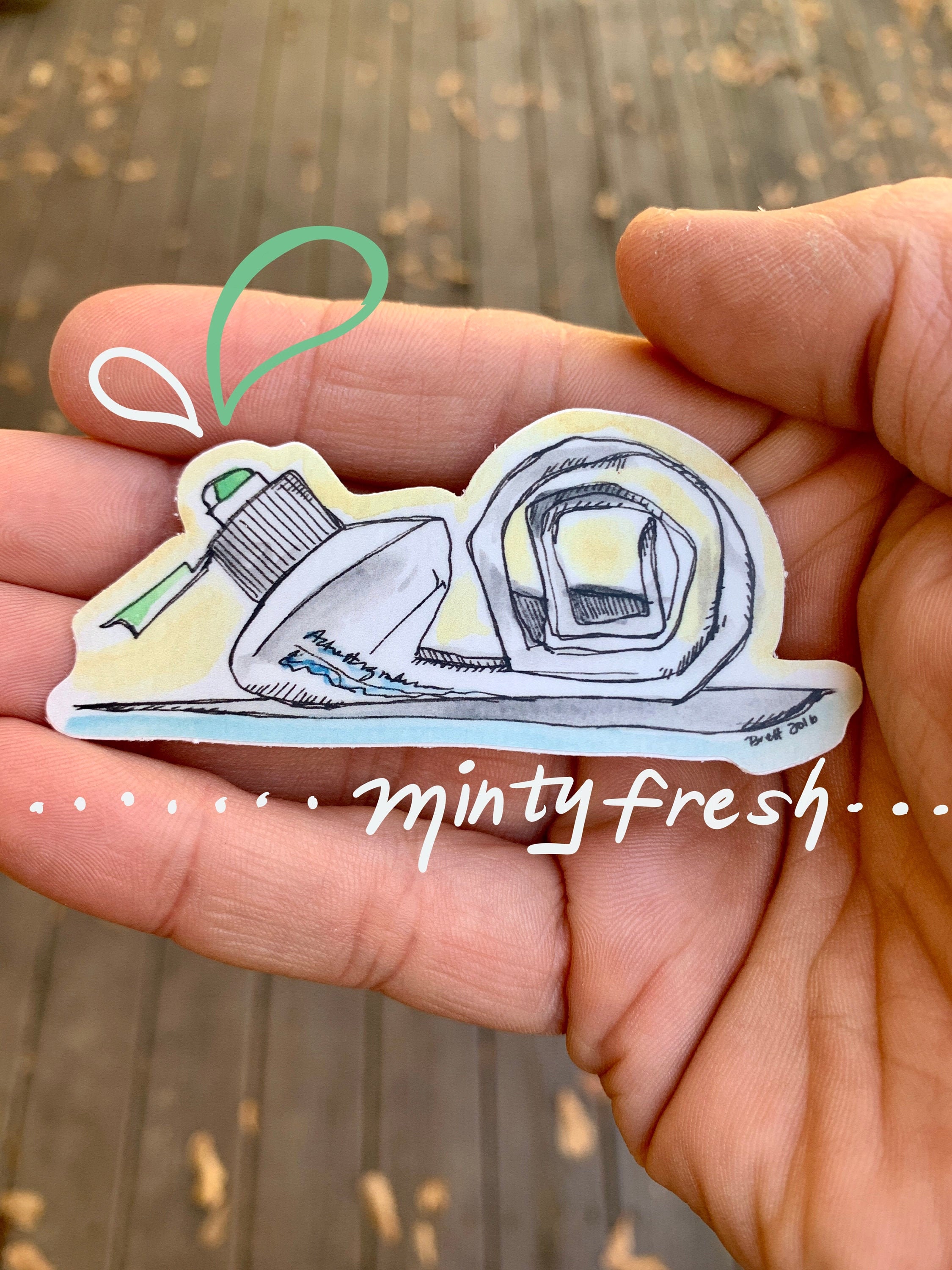 Toothpaste Vinyl Sticker: Waterproof, UV Protected - Etsy