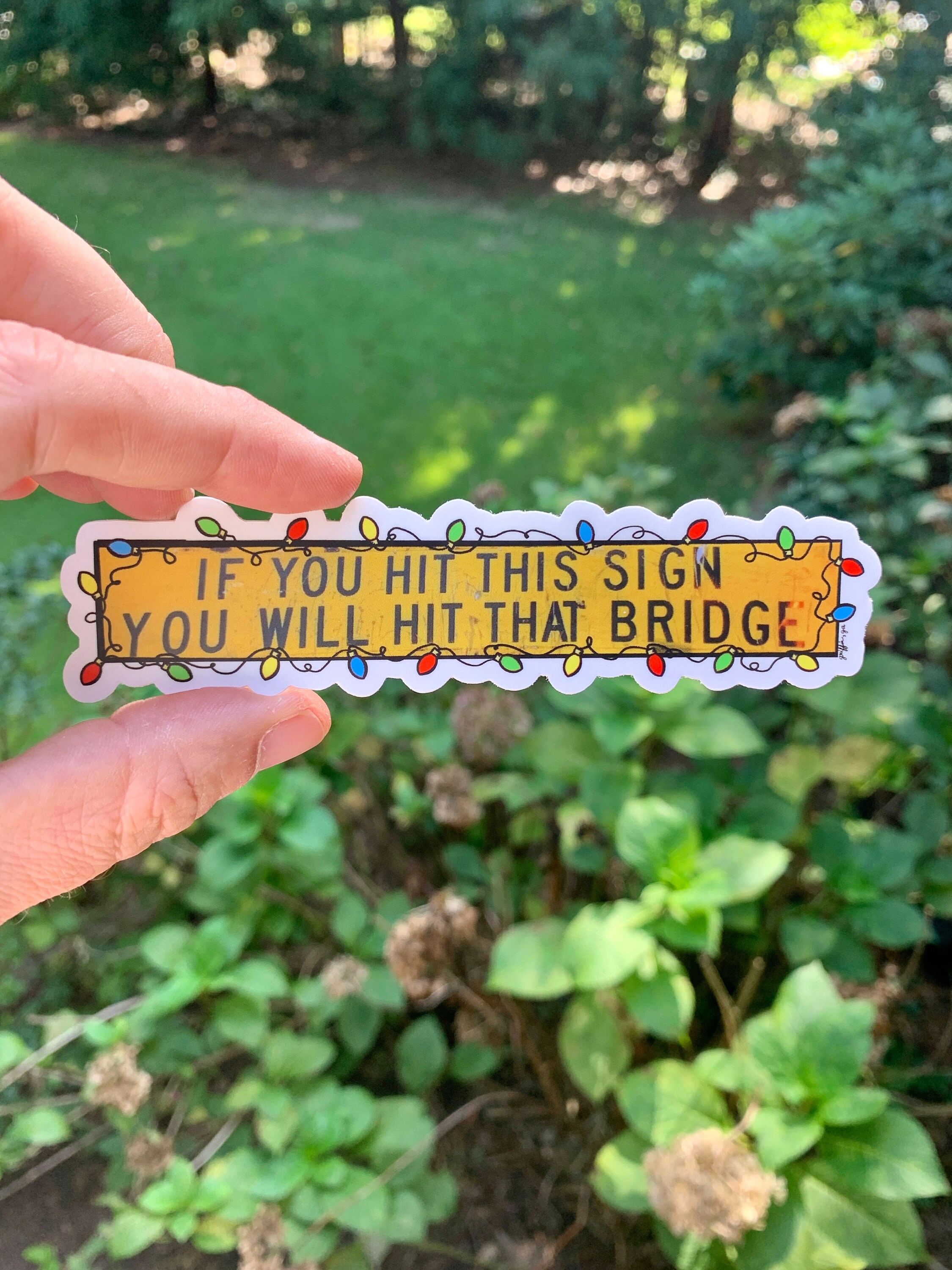 If You Hit This Sign You Will Hit That Bridge Christmas - Etsy Israel