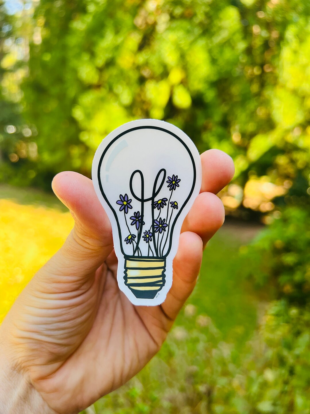 Light Bulb Garden {sticker} - Etsy