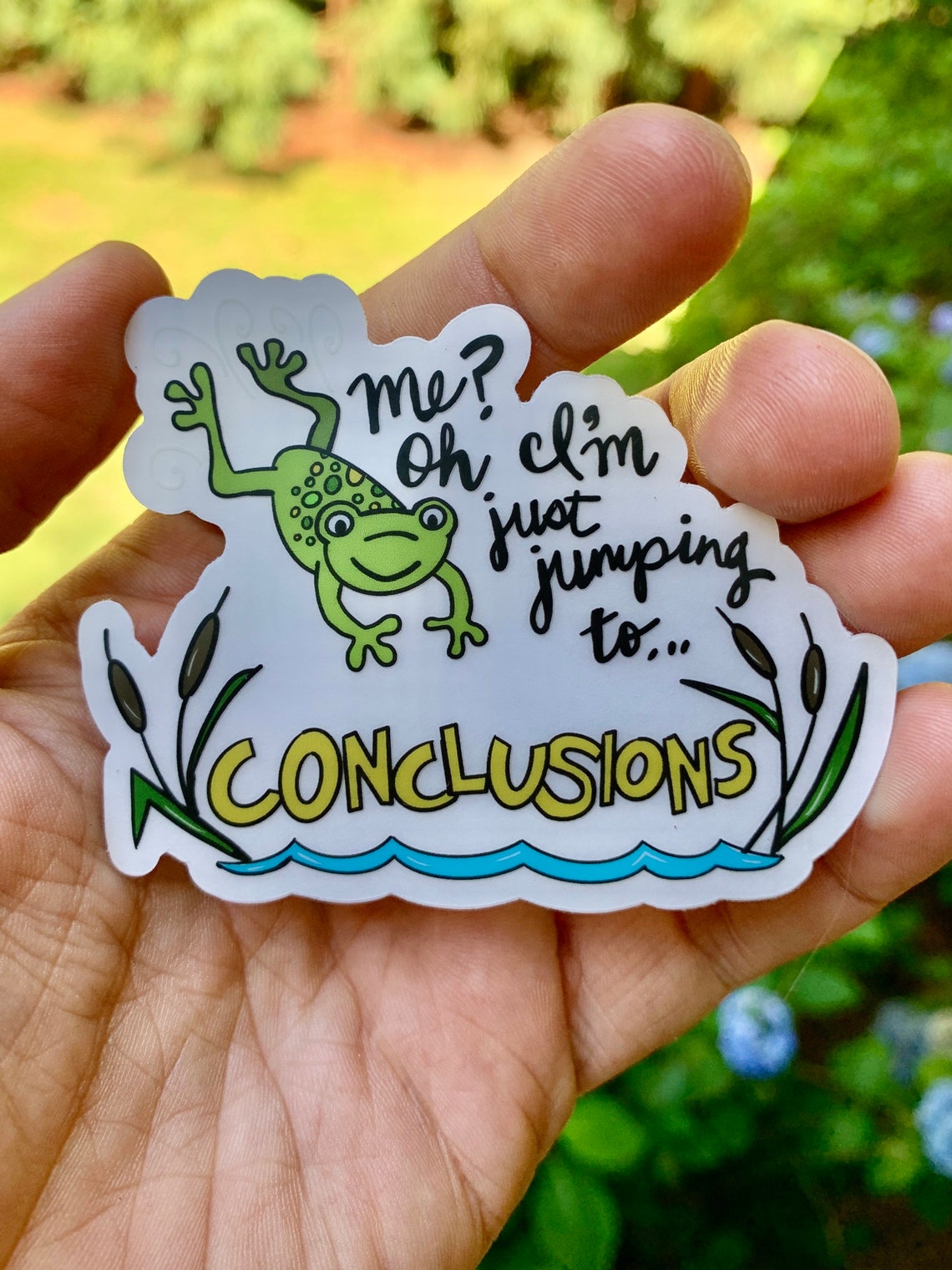Jumping To Conclusions sticker | Etsy