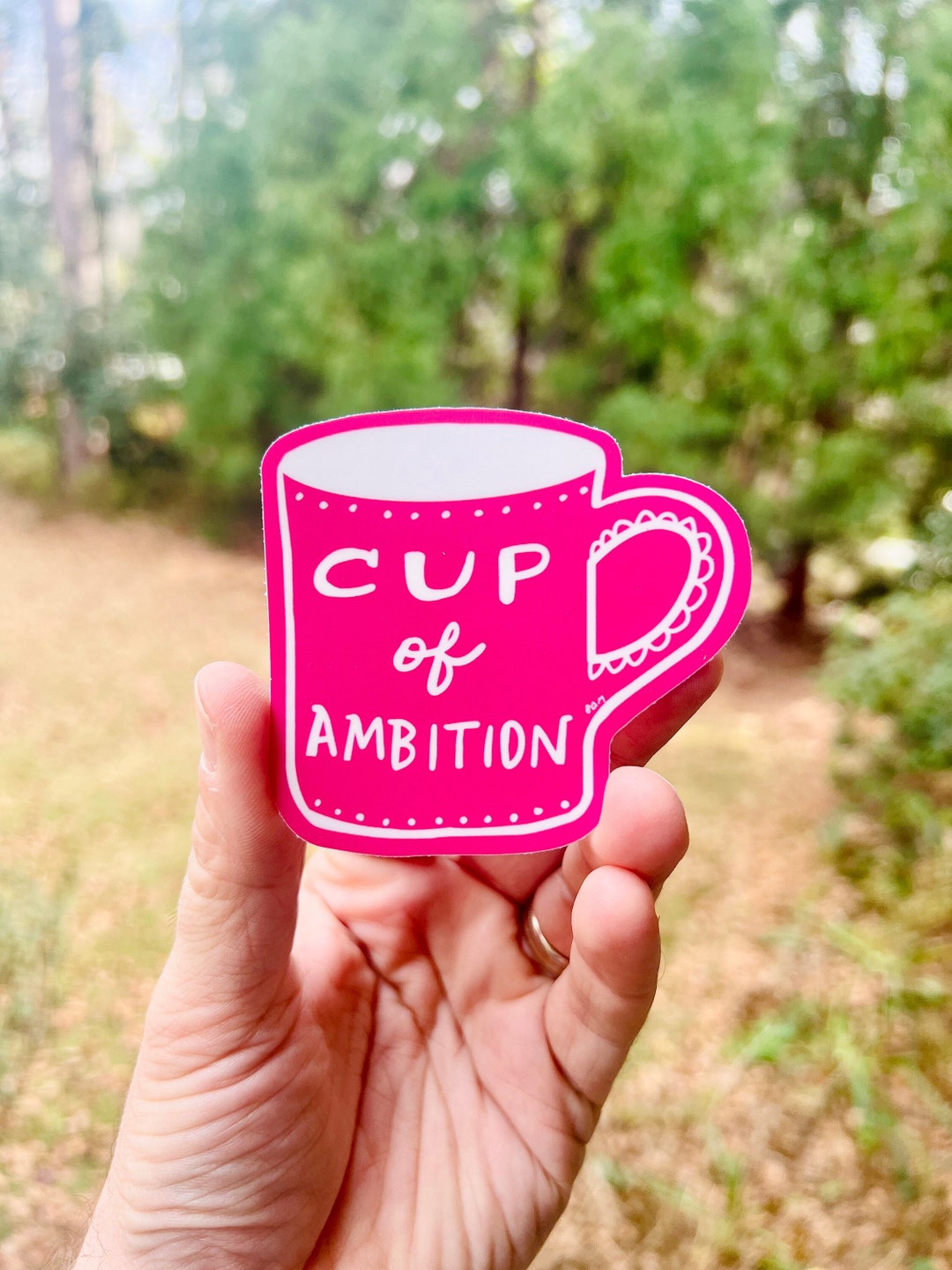 Cup of Ambition {sticker} - Etsy