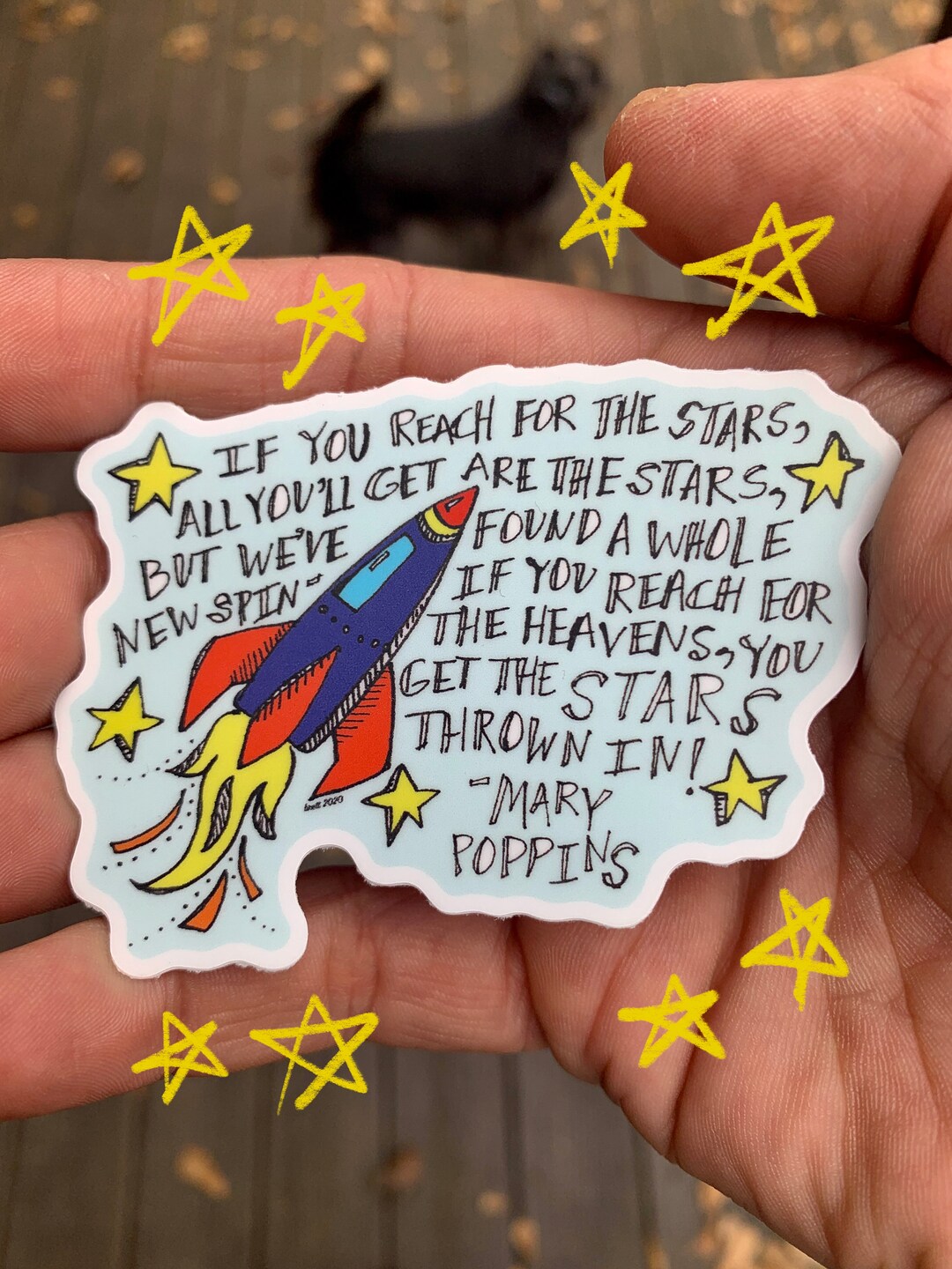 Reach for the Stars sticker - Etsy
