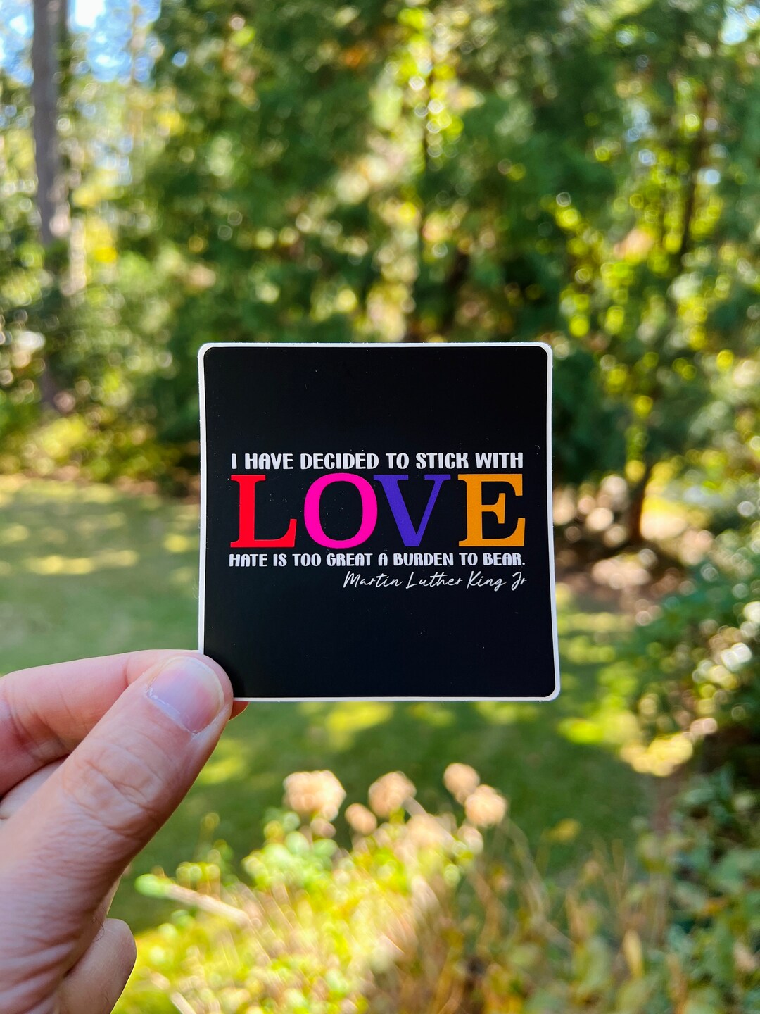 I Have Decided to Stick With Love sticker - Etsy