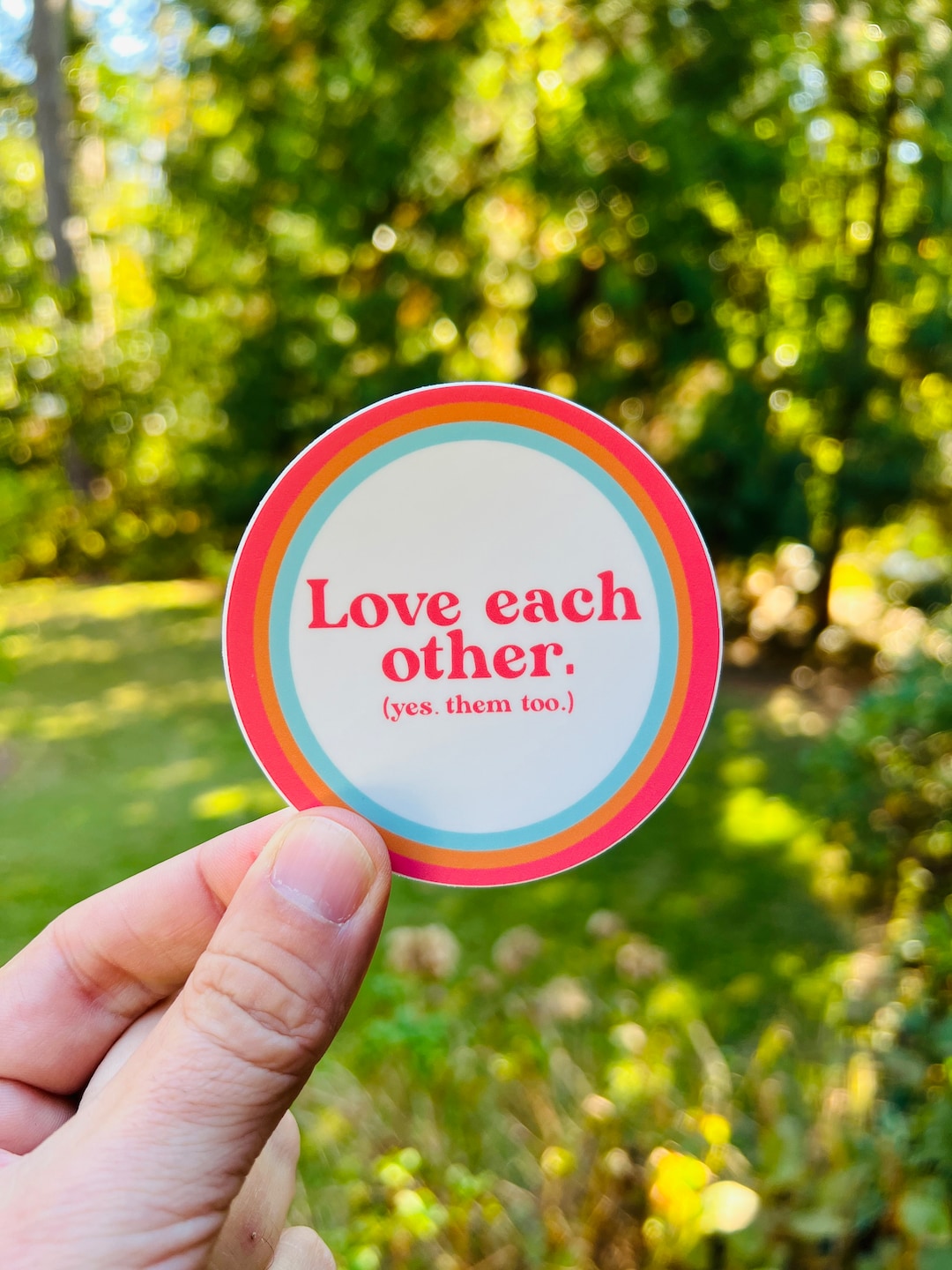 Love Each Other {sticker} - Etsy