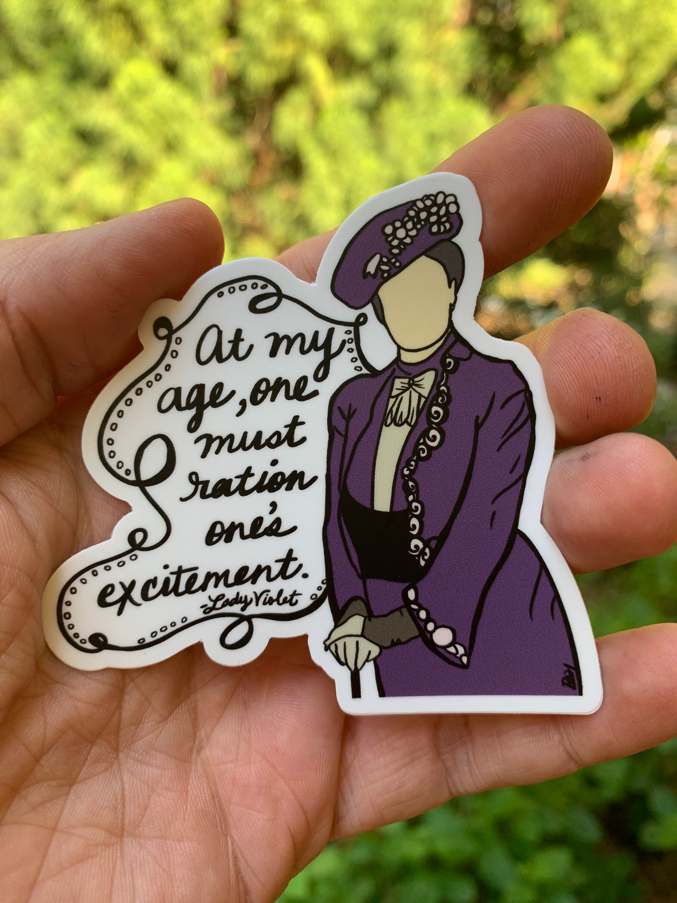 Lady Violet {sticker} - Etsy