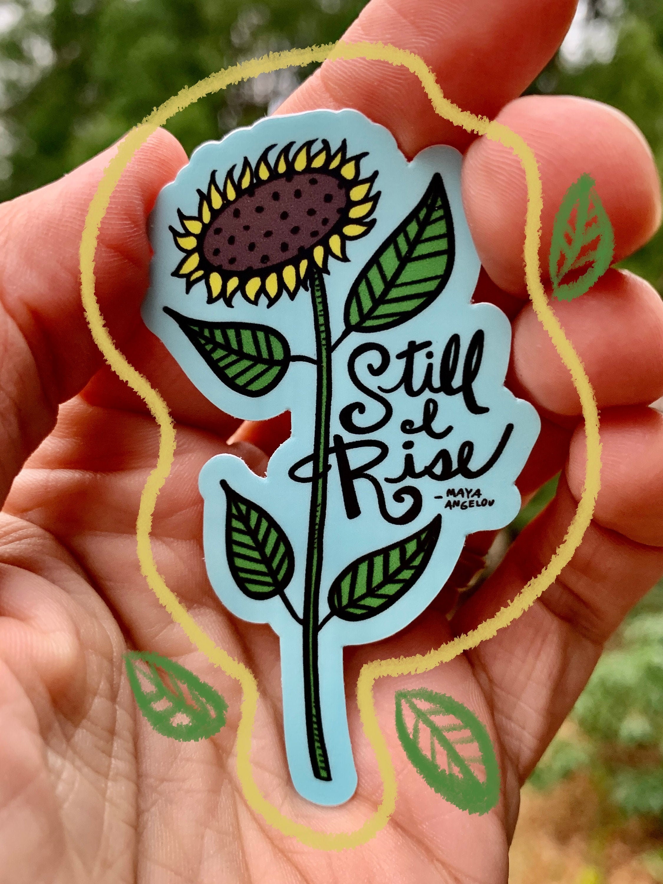 Still I Rise sticker | Etsy
