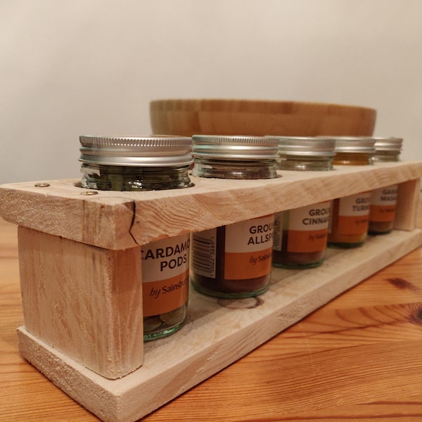 Wooden Spice Rack - Etsy UK