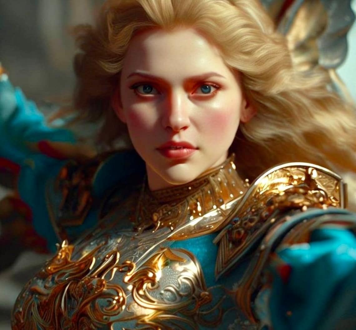 Female Warrior Angel Direct Binding Spirit Companion - Etsy