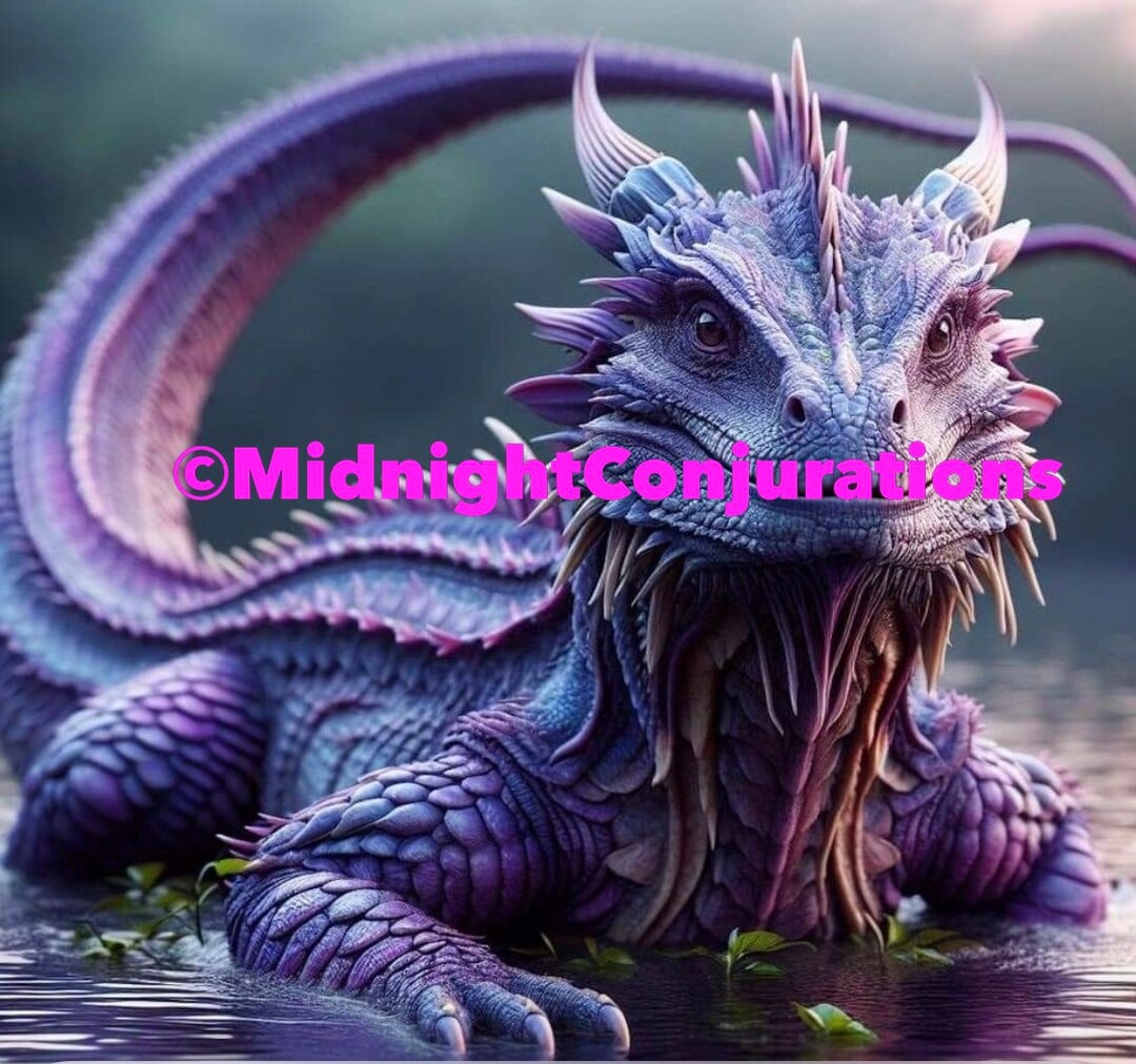 Baby Purple Dragon Direct Binding Spirit Companion - Etsy