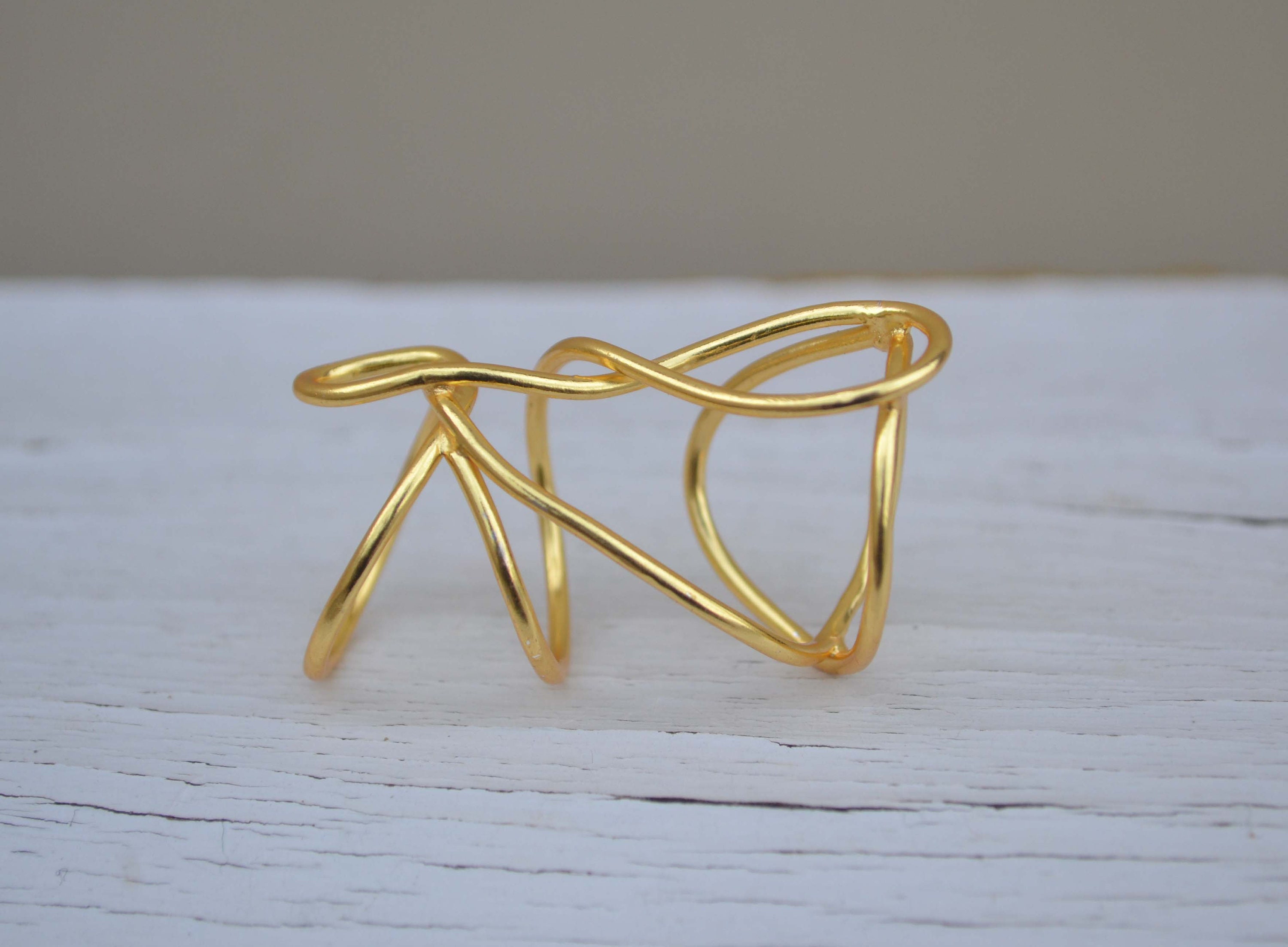 Full Finger Arthritis Ring, Splint DIP/PIP Ring, Twisted Brass Wire ...