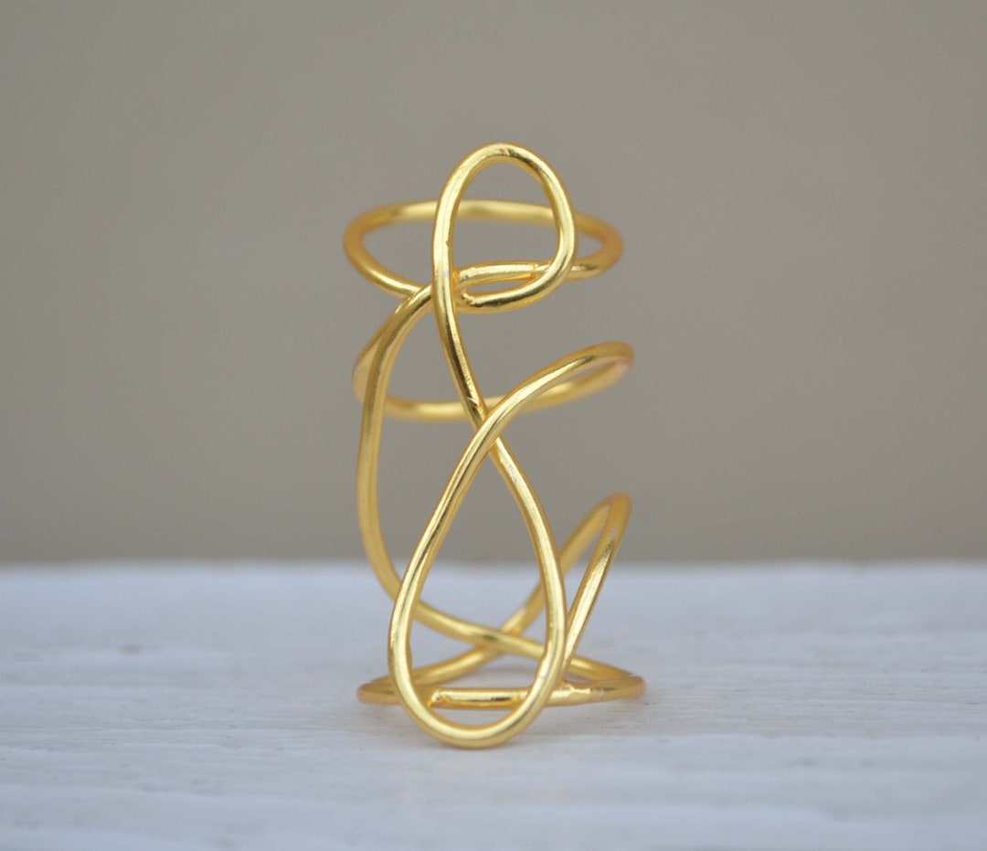 Full Finger Arthritis Ring, Splint DIP/PIP Ring, Twisted Brass Wire ...