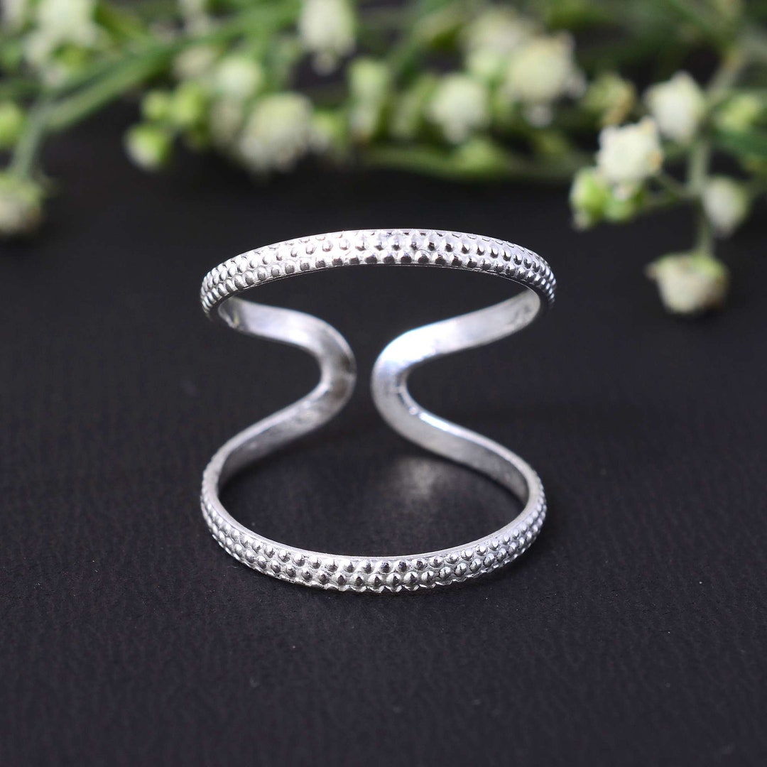 Arthritis Finger Splint Adjustable Sterling Silver 925 Ring Handmade ...
