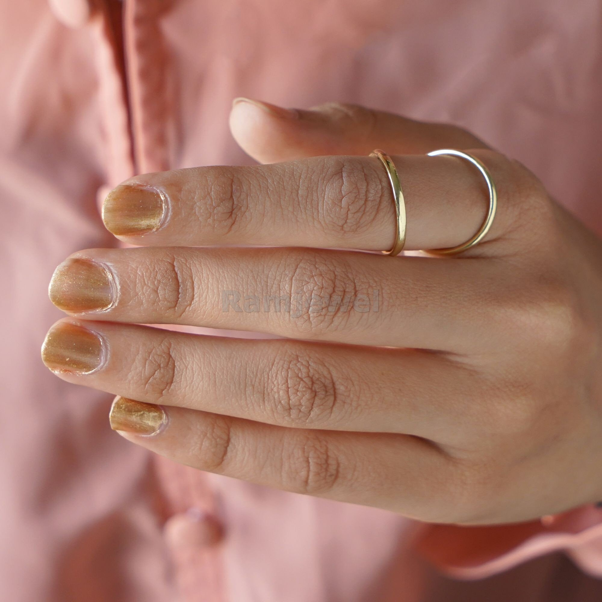 14K Gold Wrap Splint Pure 14 Karat Gold Arthritis Splint | Etsy