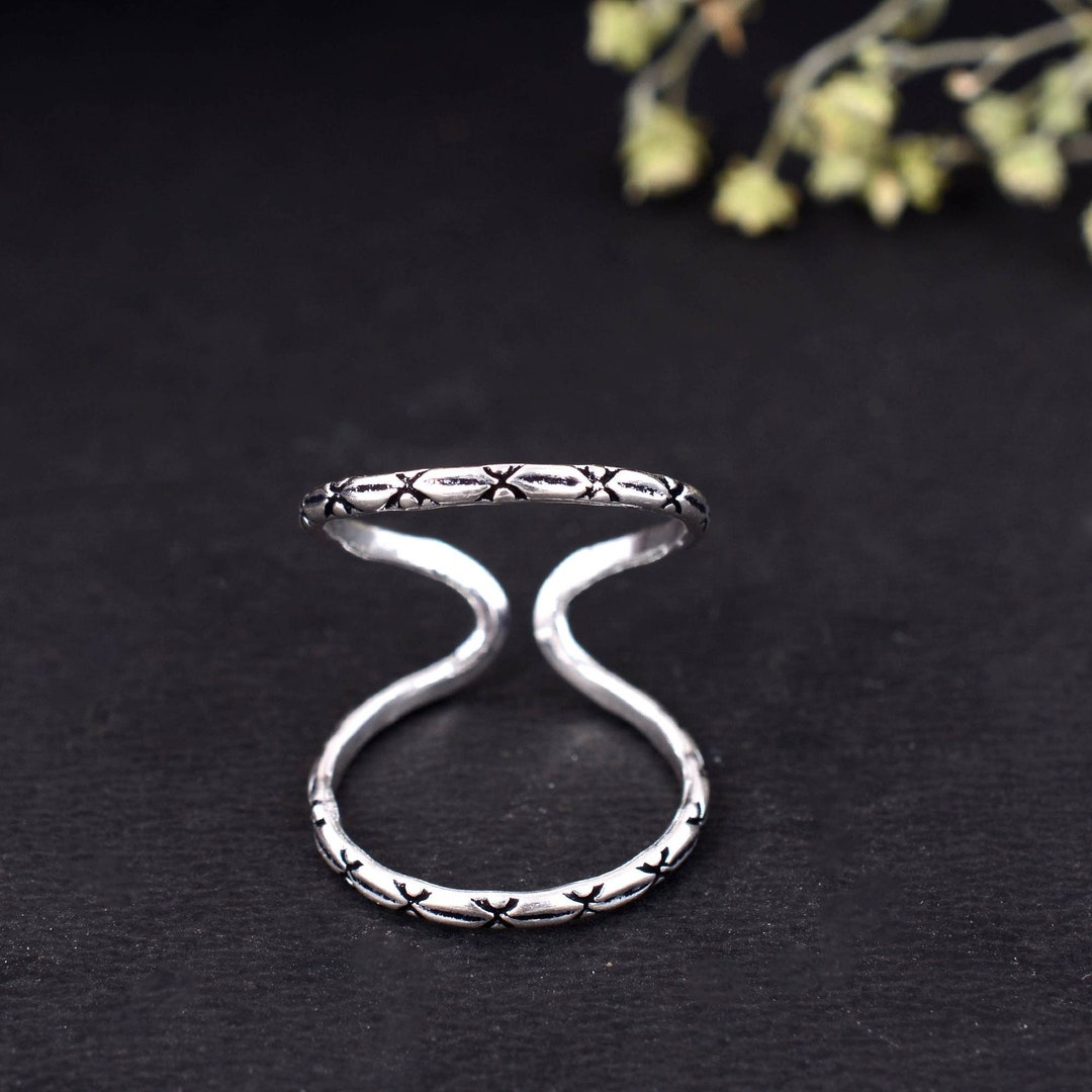 Silver Arthritis DIP or PIP Ring, Finger Splint for Bending Sideways ...