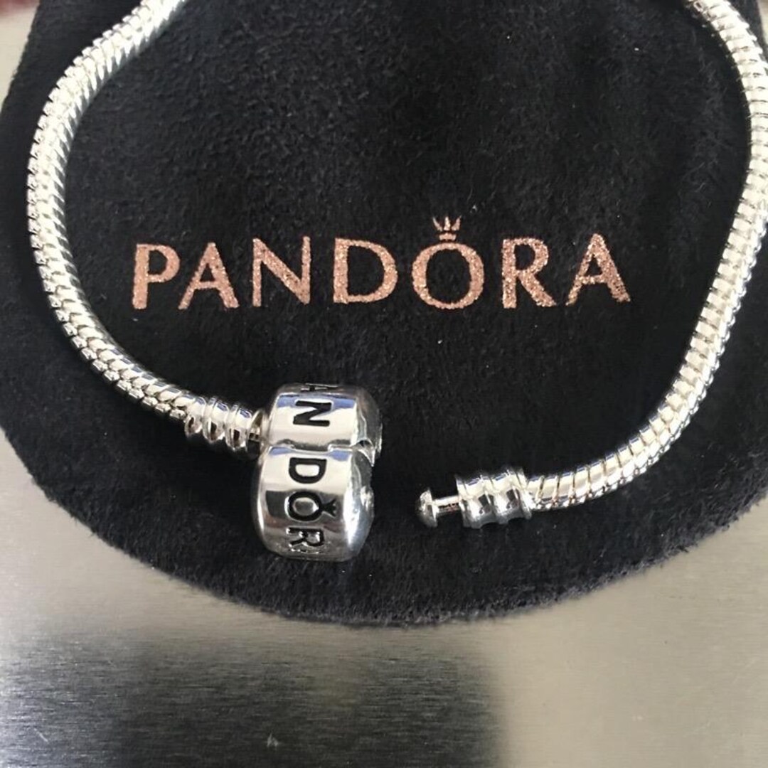 Pandoramoments Heart Clasp Snake Chain Bracelet S925 Sterling Silver ...