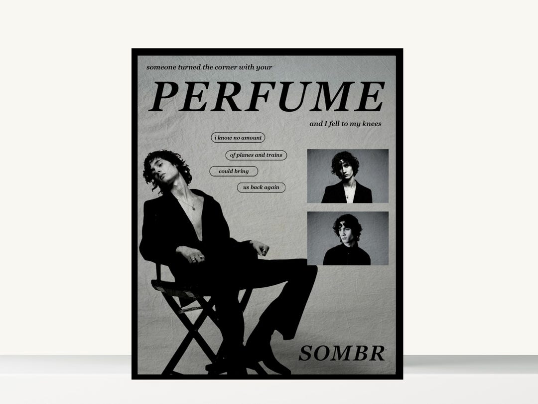 Sombr Poster, Perfume Poster, Indie Music Poster, Music Poster - Etsy