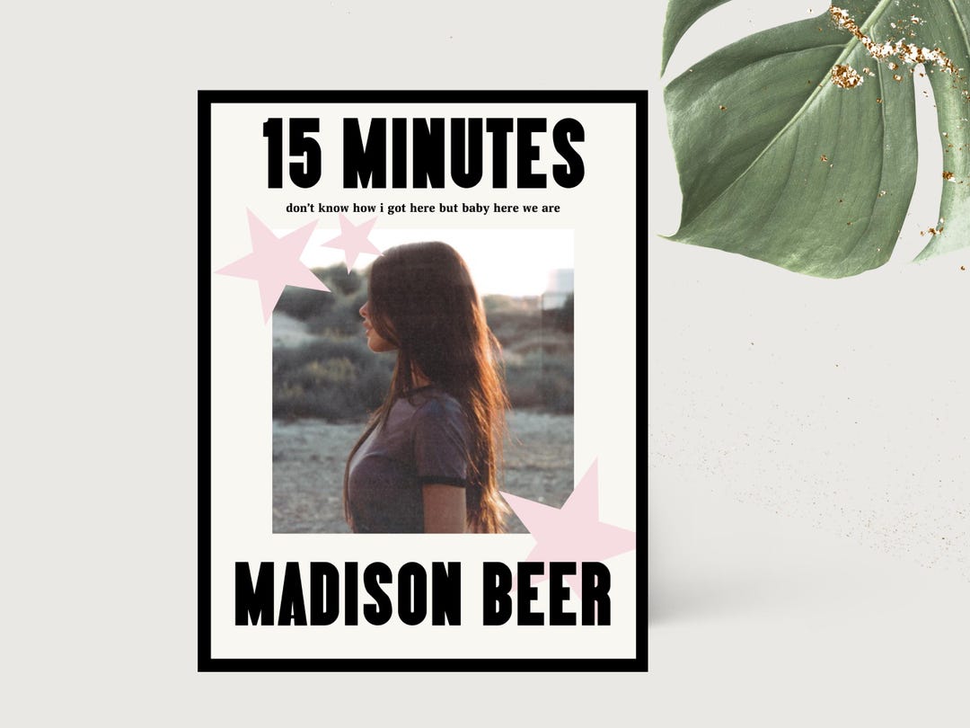 Madison Beer Poster, 15 Minutes Poster, Music Poster - Etsy
