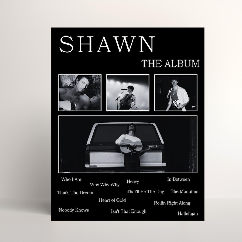 Shawn Mendes - Etsy