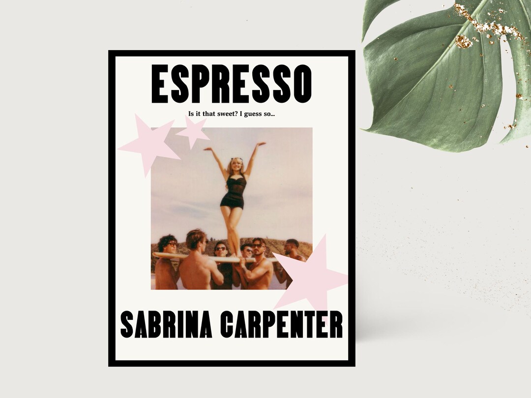 Sabrina Carpenter Poster, Espresso Poster, Music Poster - Etsy