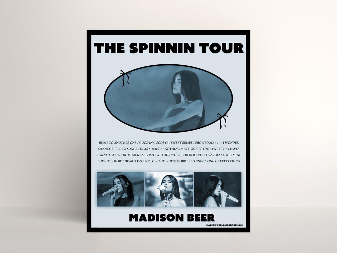 Madison Beer "the Spinnin Tour" & "silence Between Songs" Poster ...